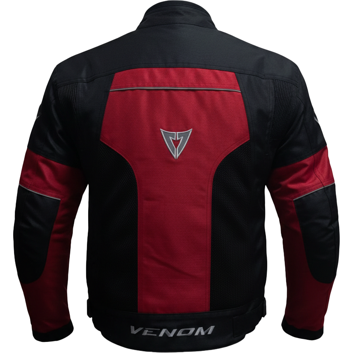 VENOM Dynamic - 4 Mevsim Kadın Motosiklet Montu - Siyah/Kırmızı